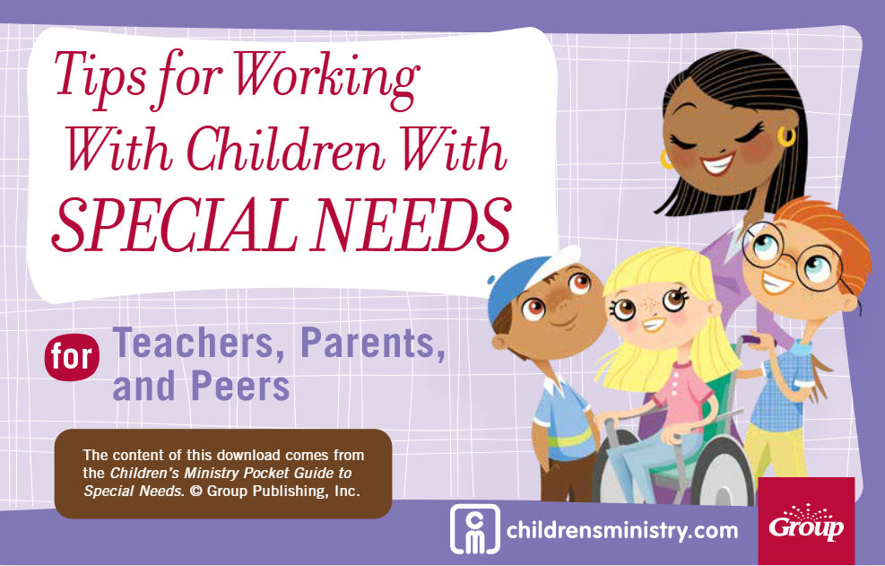 Free Download Tips For Working With Children With Special Needs